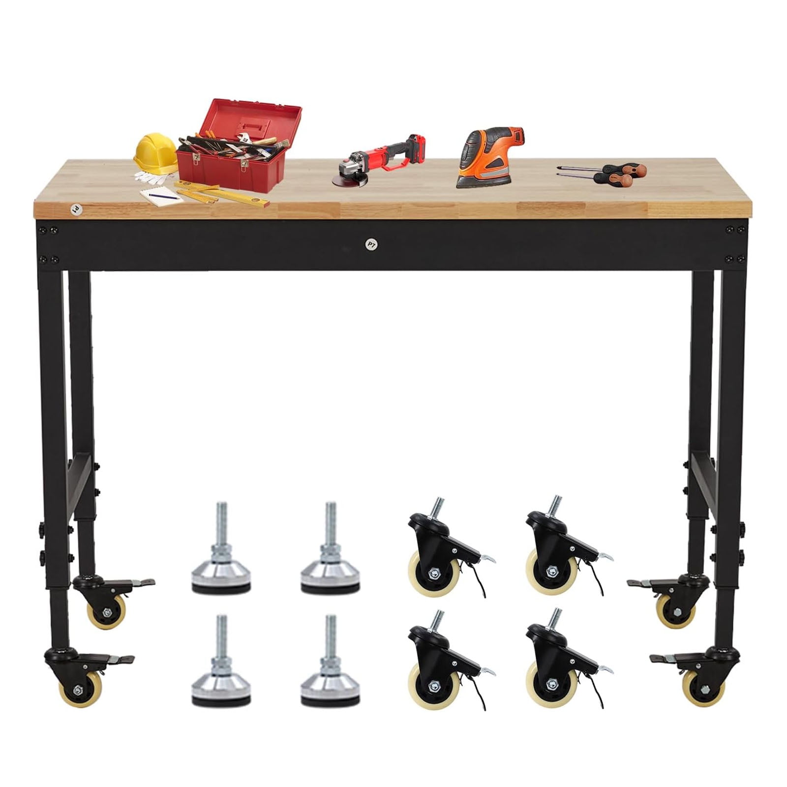 Pinypikaka 48" Adjustable Workbench, Heavy Duty Workstation 2000Lbs ...