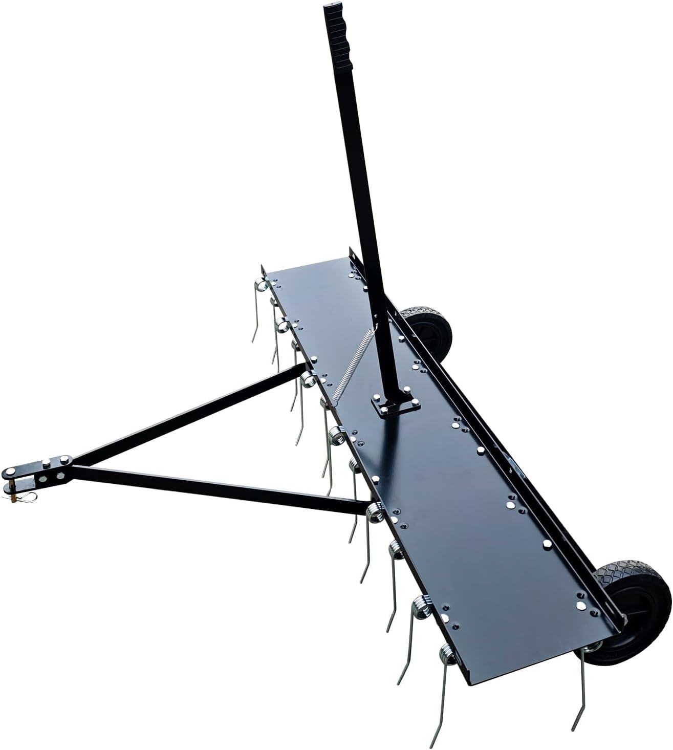 Pinypikaka 48" Dethatcher Tow Behind Lawn Rake for Lawn Care, Garden ...