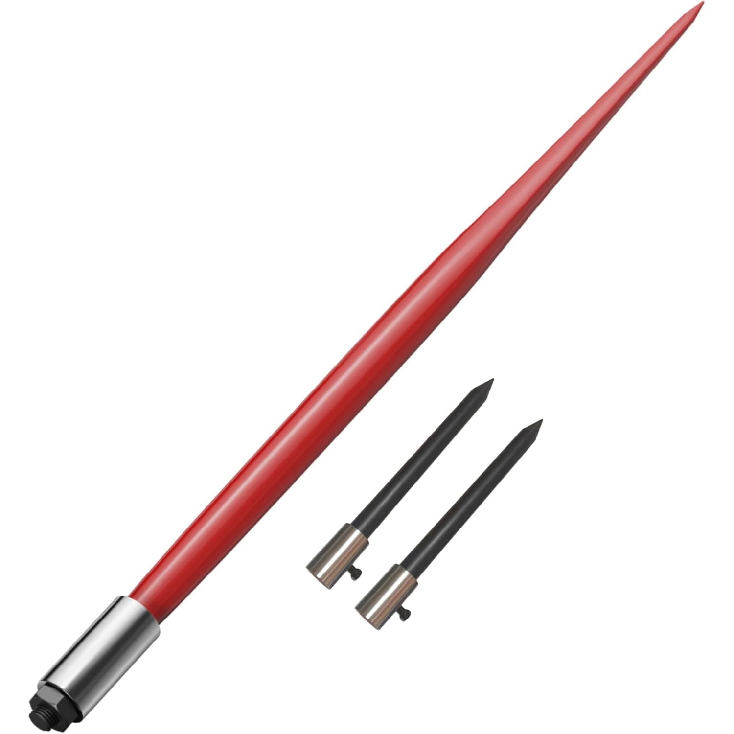 Pinypikaka 49" Hay Spear Bale Spear, Hay Bale Spear Bucket Attachment ...