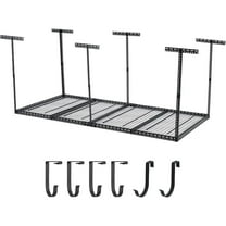 eShelf Adjustable Overhead Garage Storage Rack, 4X4 ft, Heavy-Duty ...