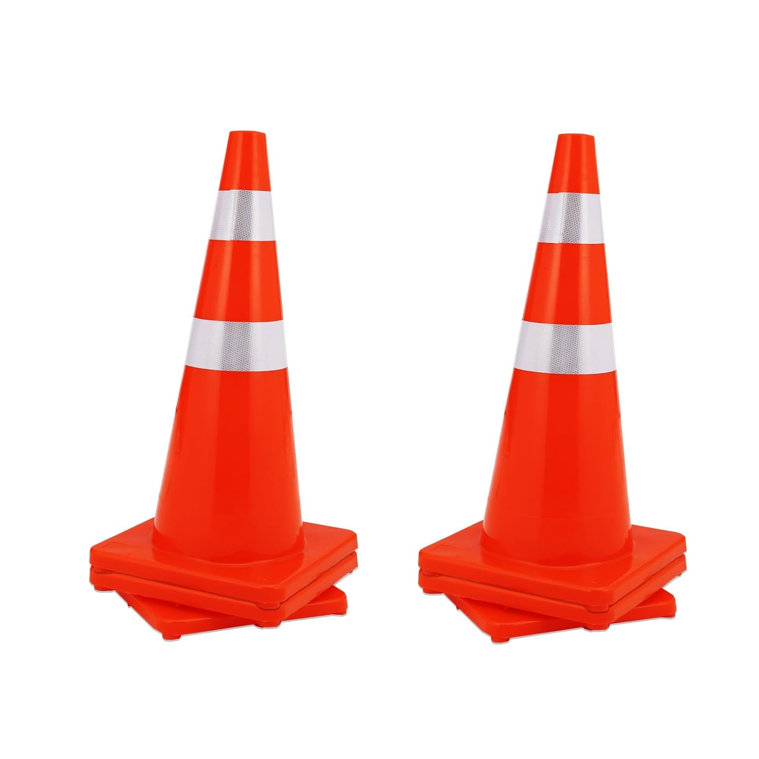 Pinypikaka 6/12 Pack Traffic Safety Cones 28/36 inch, PVC Cones with ...