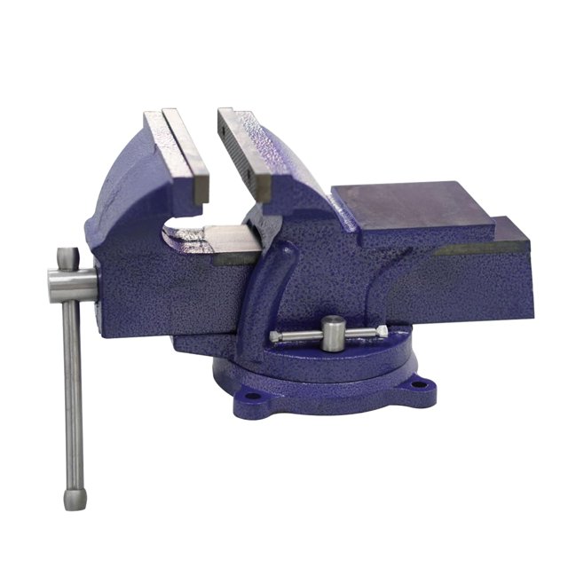 Pinypikaka 6 Inch Universal Bench Vise, Cast Iron Bench Vise 360 Swivel ...