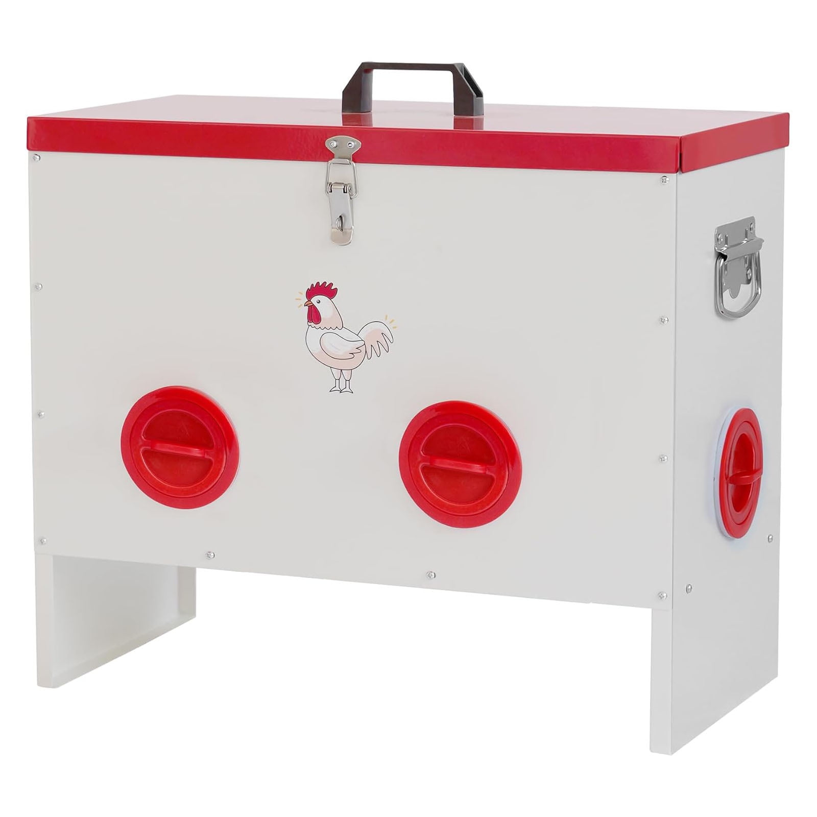Pinypikaka 6 Ports Automatic Chicken Feeder No Waste, 50 Pounds Duck ...