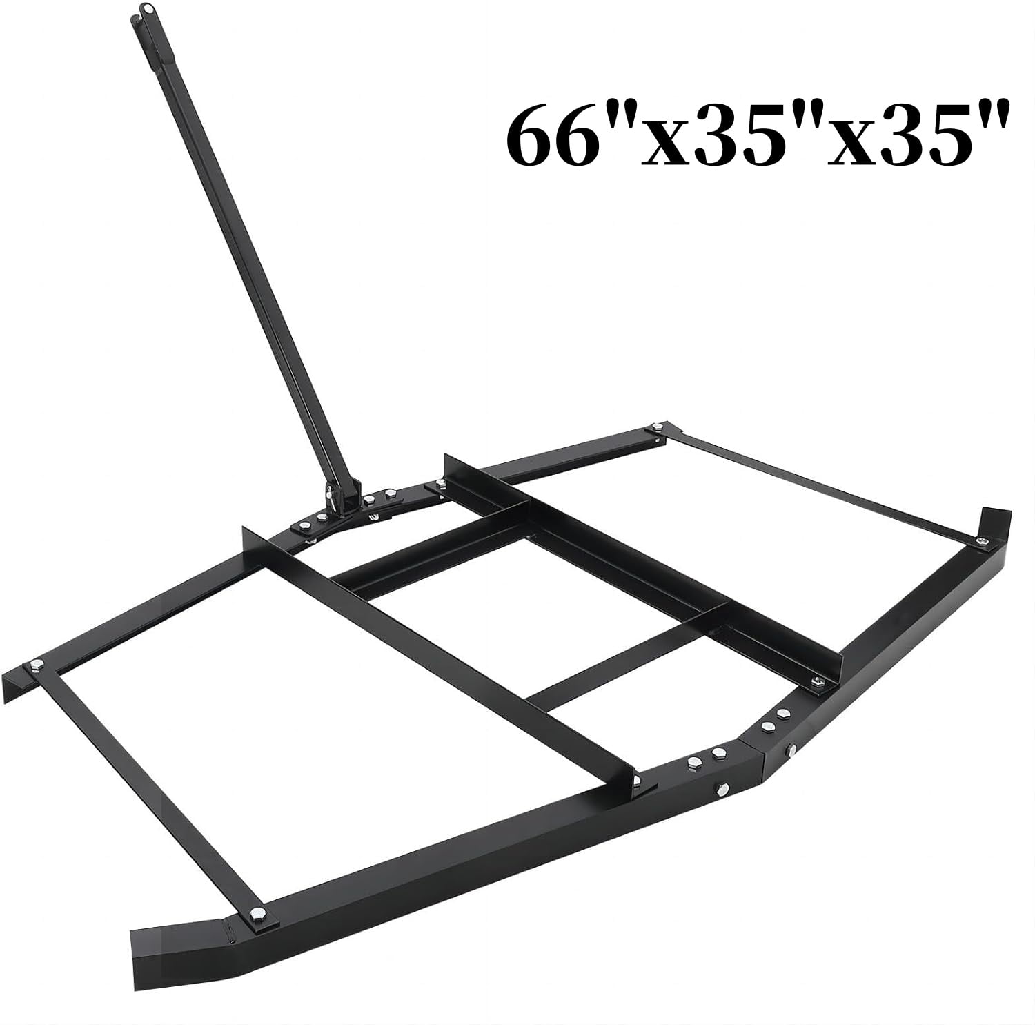 Pinypikaka 66" Wide Drag Harrow, Steel Driveway Drag with Pin Hitch ...