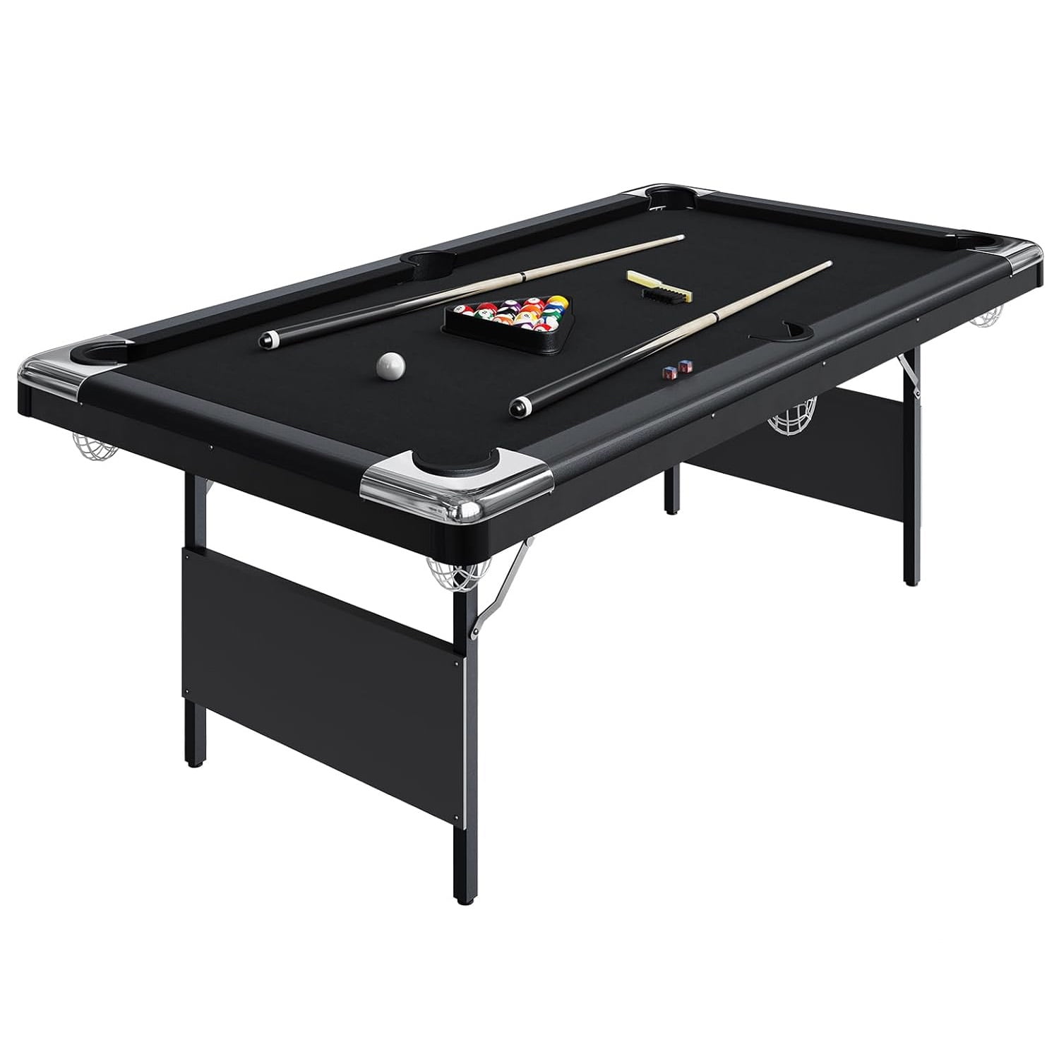 Pinypikaka 7FT Billiards Table, Adults Folding Billiards Tables, Pool ...