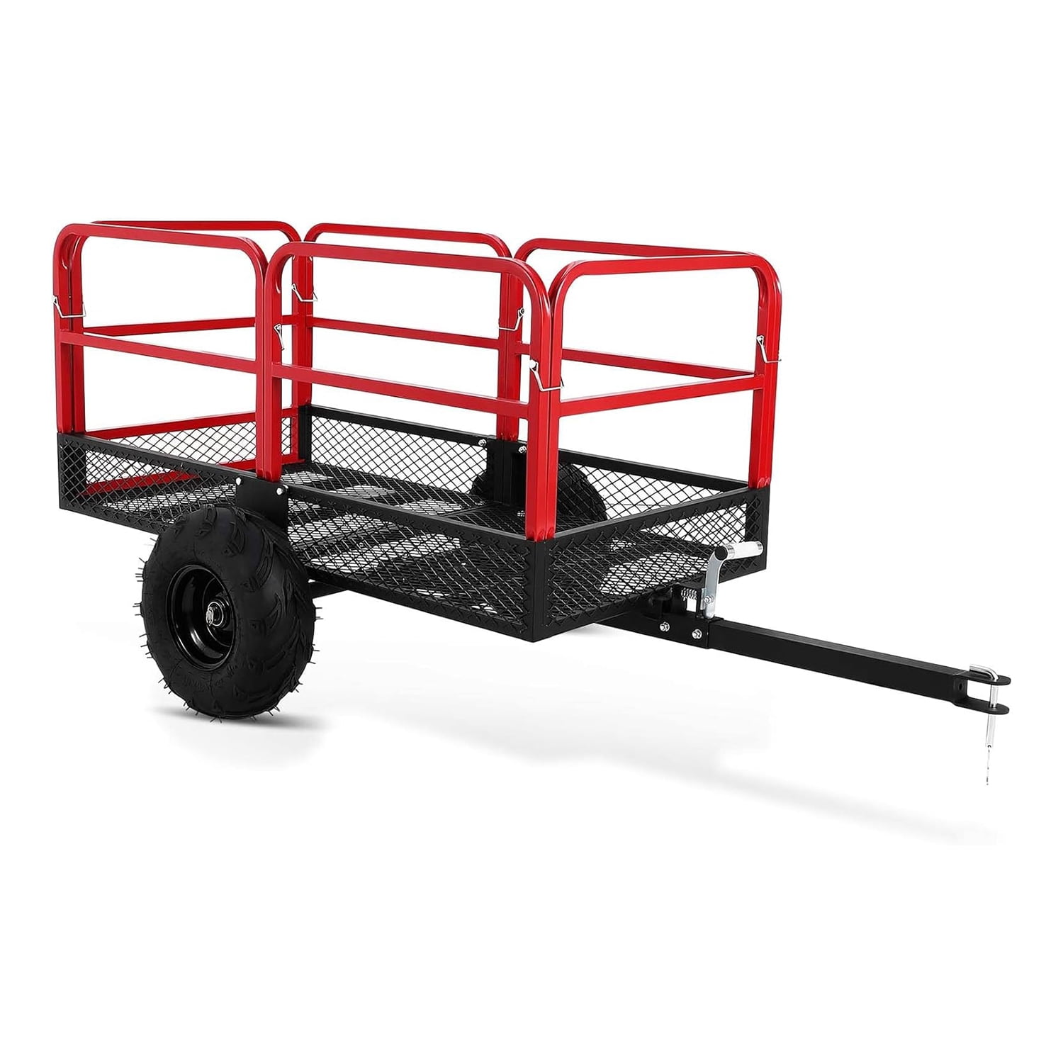 Pinypikaka ATV Trailer Garden Dump Cart Tow Behind, 1500lbs 22 Cubic ...