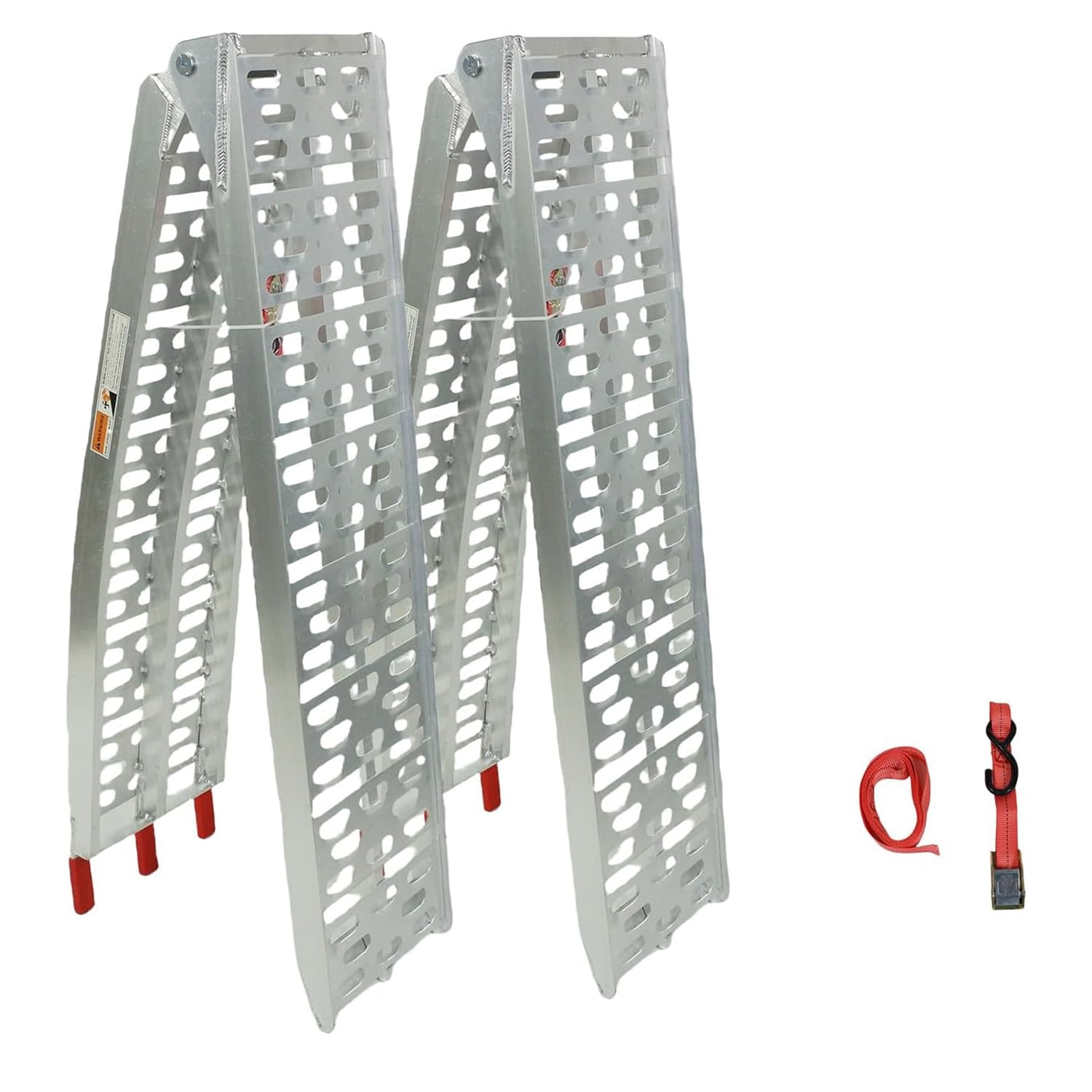 Pinypikaka Aluminum Loading Ramps 1500 lbs 7.5 FT, 2Pcs Folding ATV UTV ...