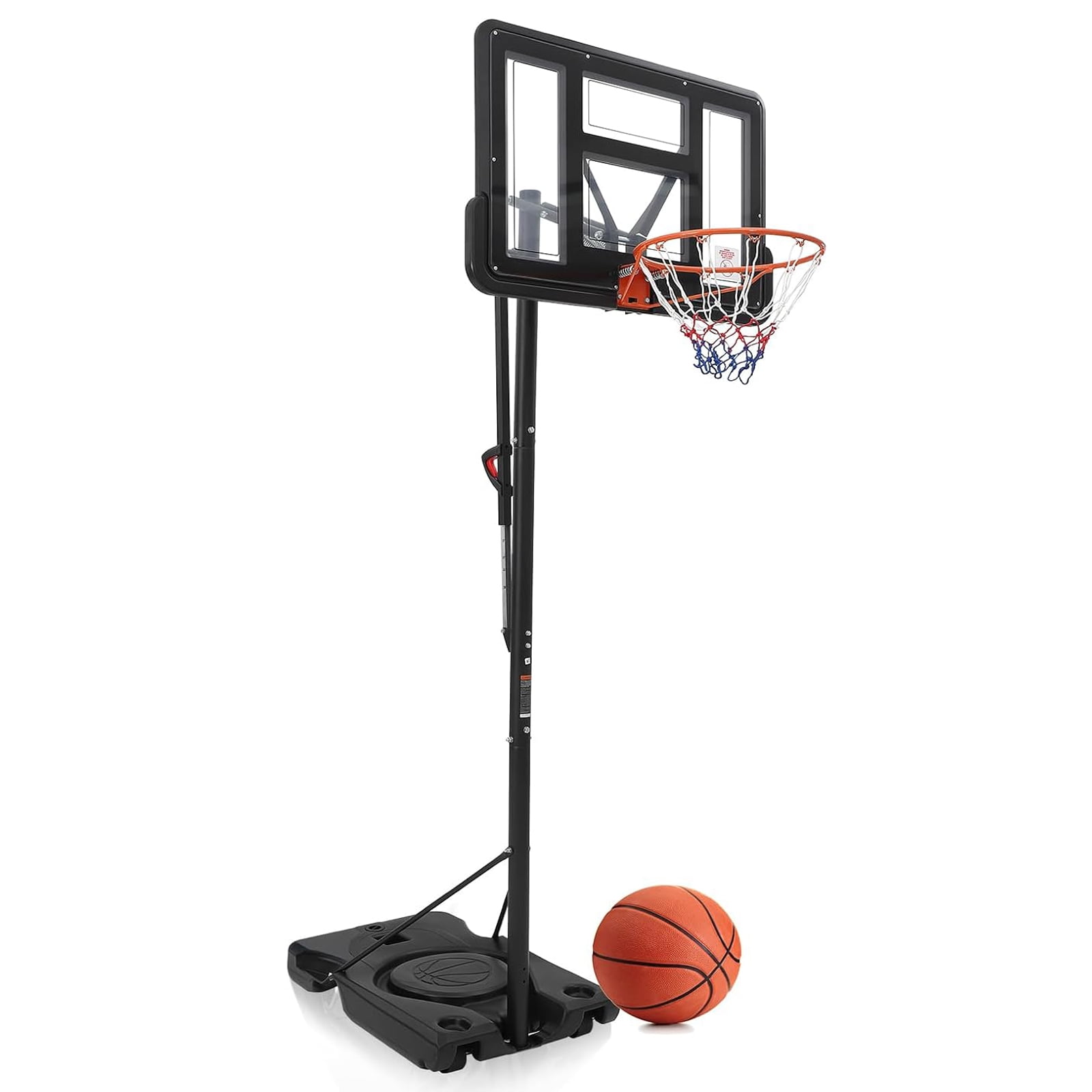 Pinypikaka Basketball Hoop Outdoor 5.58-10ft, Telescoping Adjust Handle ...