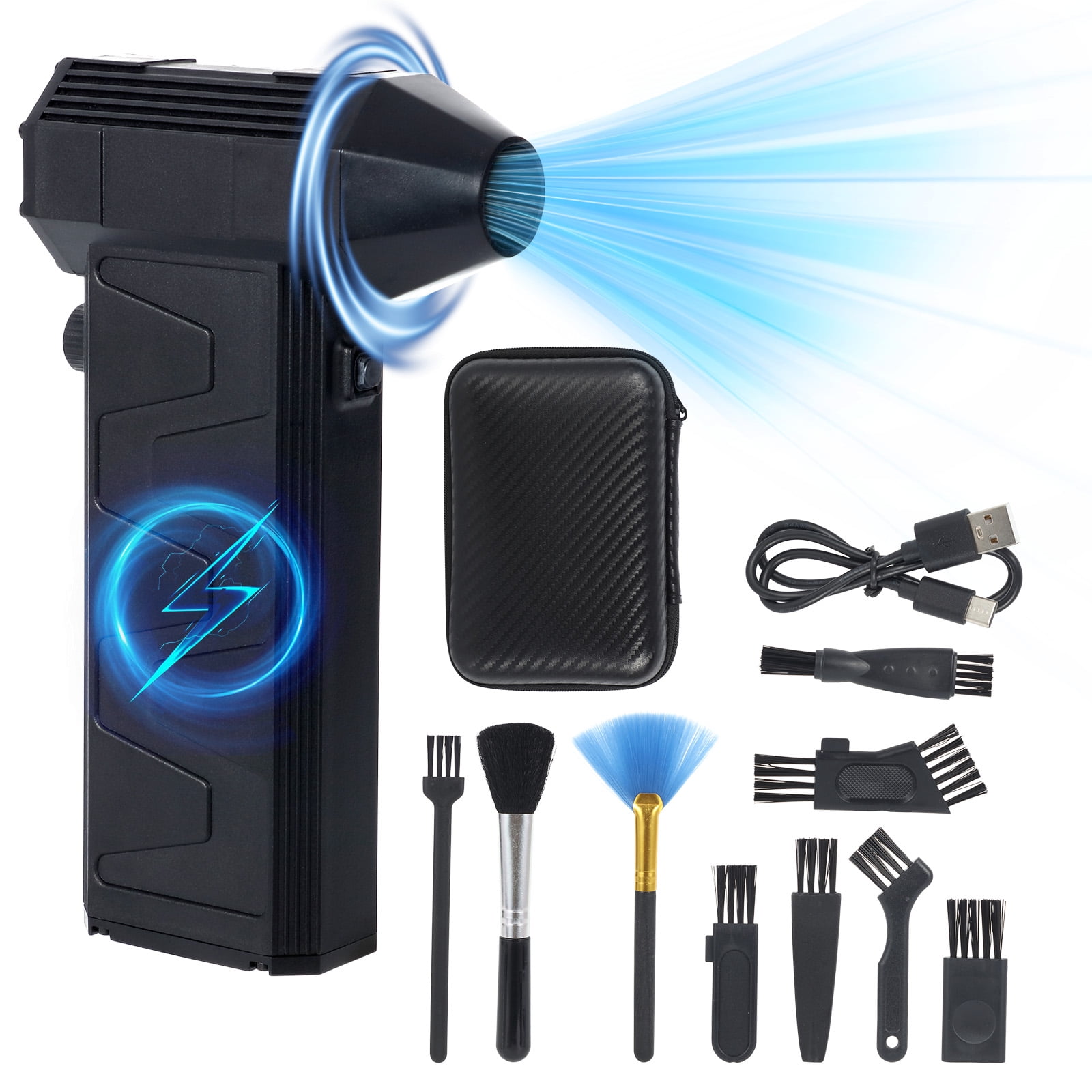 Pinypikaka Compressed Air Duster, Mini Air Duster Rechargeable Electric ...
