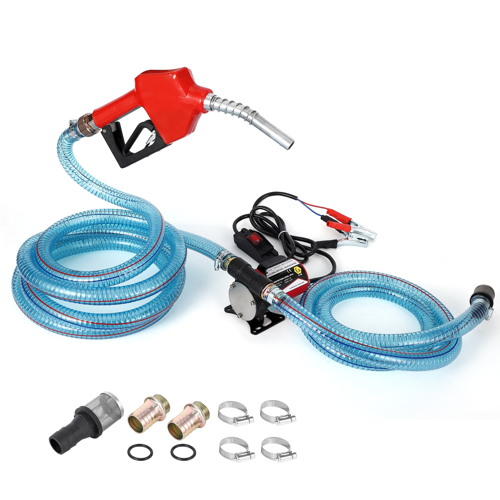 Pinypikaka Fuel Transfer Pump with 11ft Cable 12V Diesel Transfer Pump ...