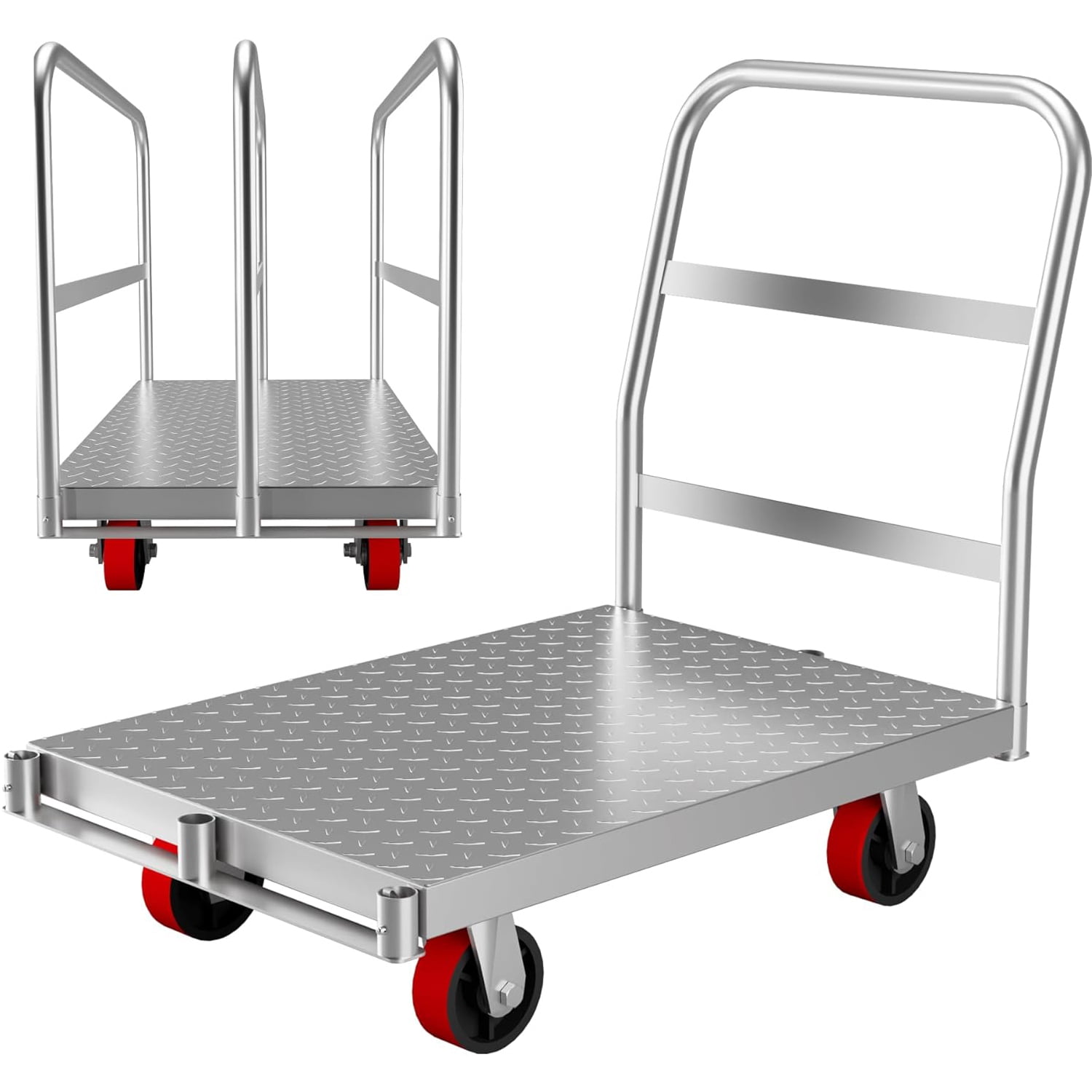 Pinypikaka Heavy Duty Steel Panel Cart Dolly, 2000LBS Capacity Drywall ...