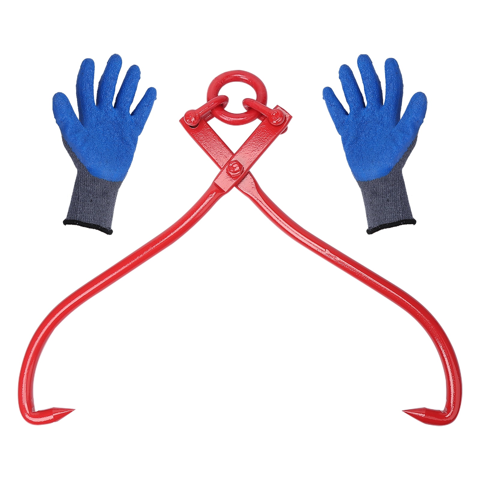 Pinypikaka Log Skidding Tongs, 25 inch 2 Claw Log Lifting Tongs, Heavy ...
