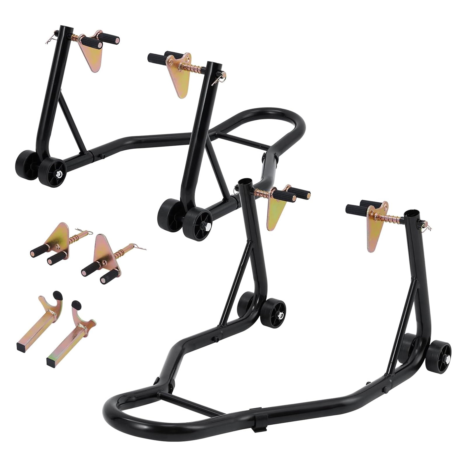 Pinypikaka Motorcycle Front & Rear Stand 850 lbs Bike Wheel Lift ...