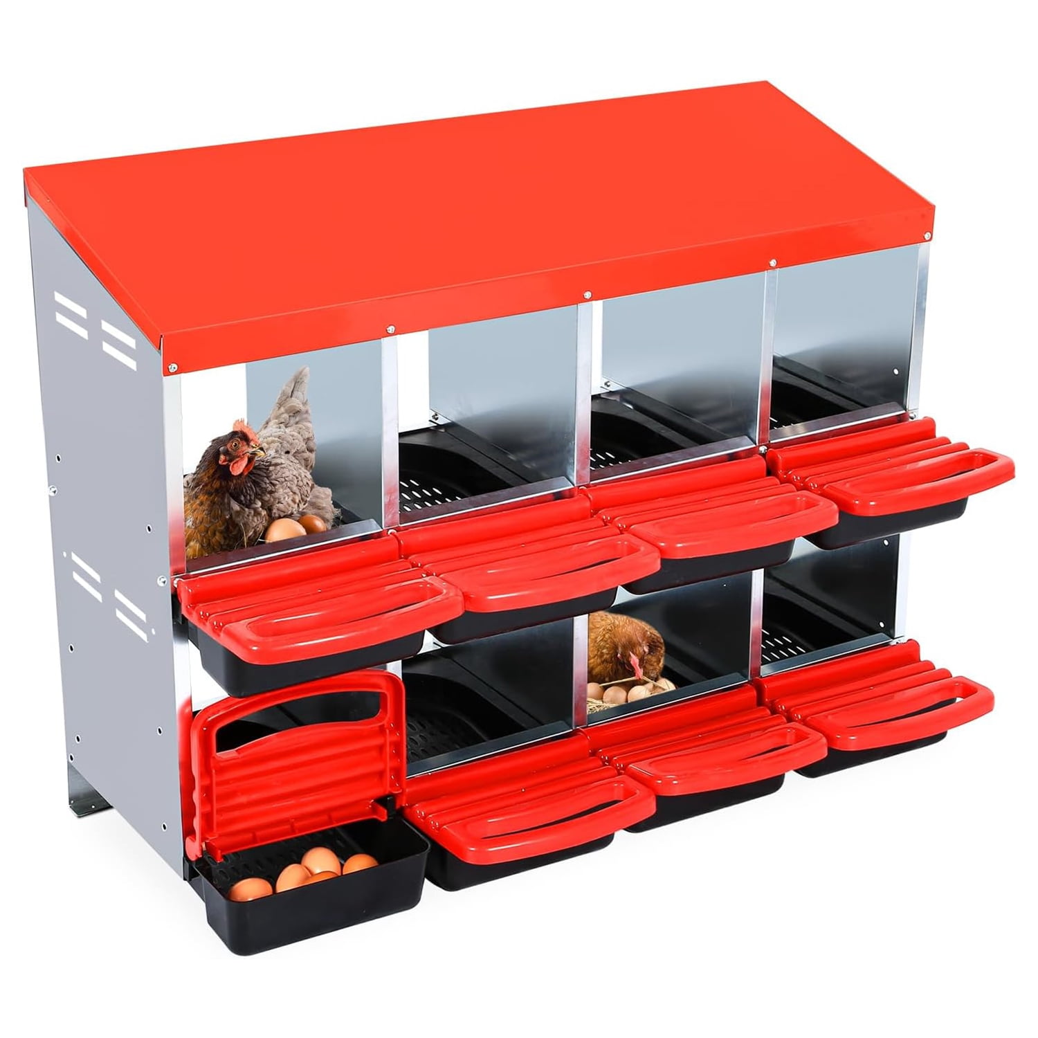 Pinypikaka Nesting Boxes for Chickens, 6/8/10-Holes Chicken Nesting ...