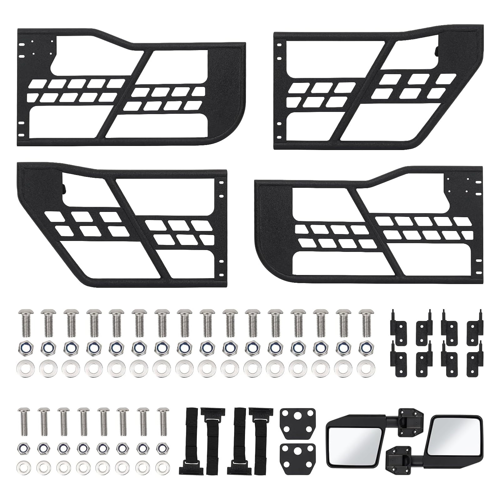 Pinypikaka Off-Road SafariTubular Doors Compatible for Wrangler JL 4 ...