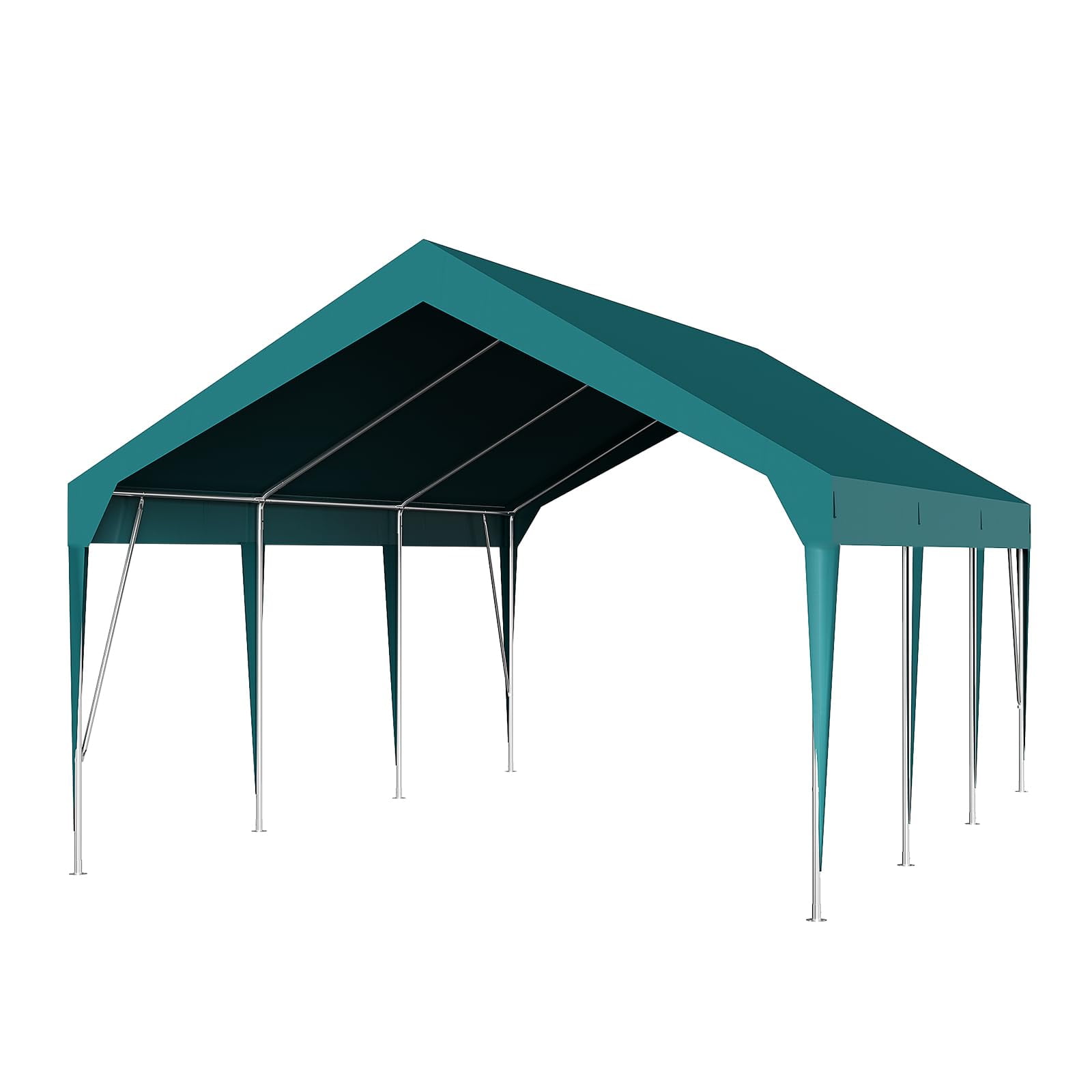 Pinypikaka Outdoor Carport, Portable Garage Canopy Storage Shed for Car ...