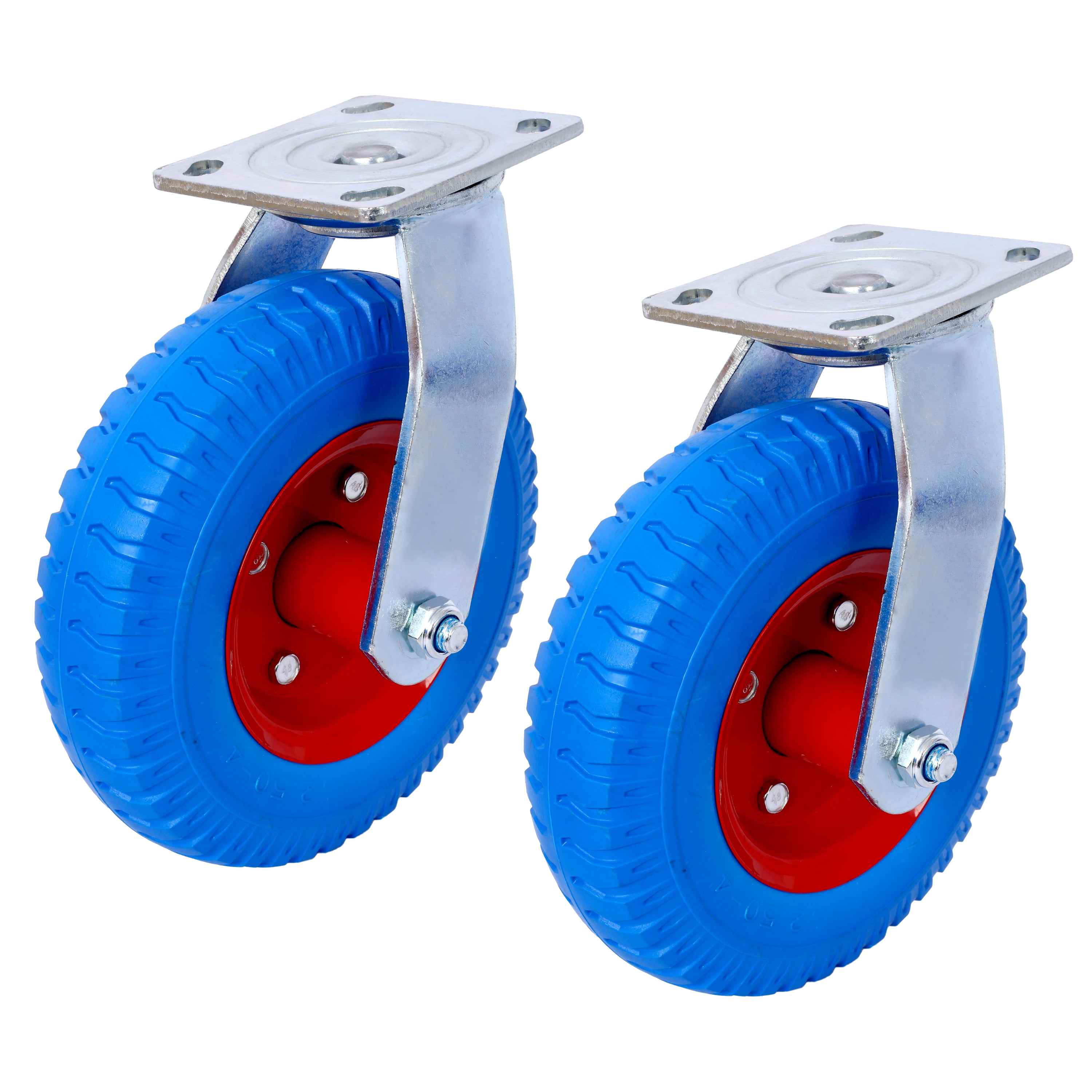 Pinypikaka Pneumatic Caster Wheel, Caster Wheels with Swivel Plate ...
