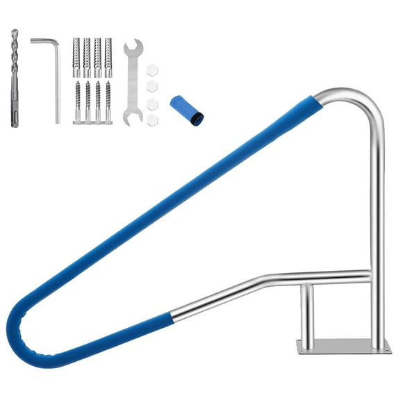 Pinypikaka Pool Handrail, 49.4"x34" 54"x36" Pool Railings for Inground ...