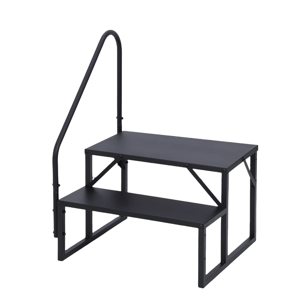 Pinypikaka RV 2 Steps with Handrail, Hot Tub Steps Metal, Portable ...