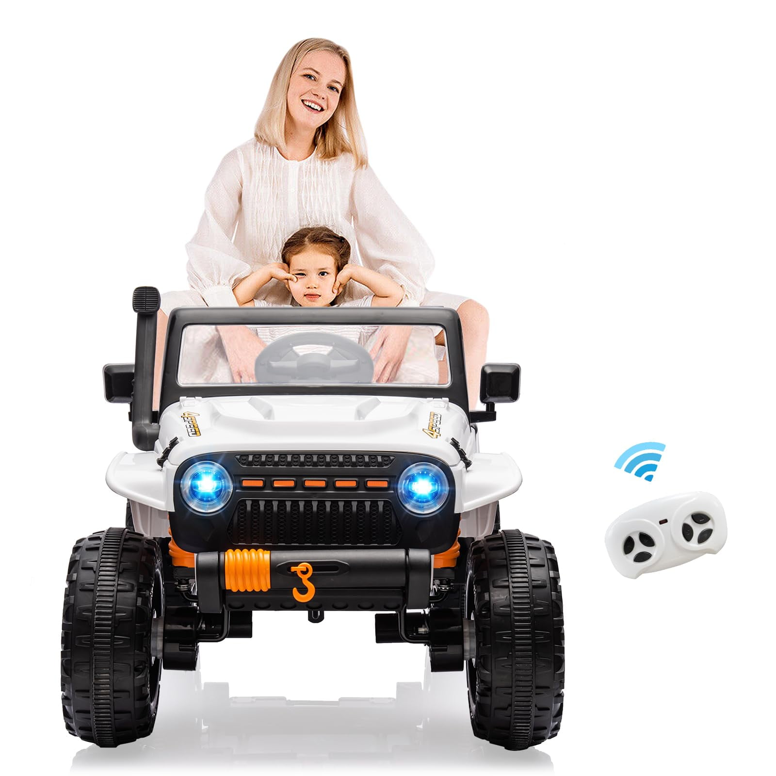 Pinypikaka Ride on Car for Kids with Parent Remote Control, 24V 4WD ...