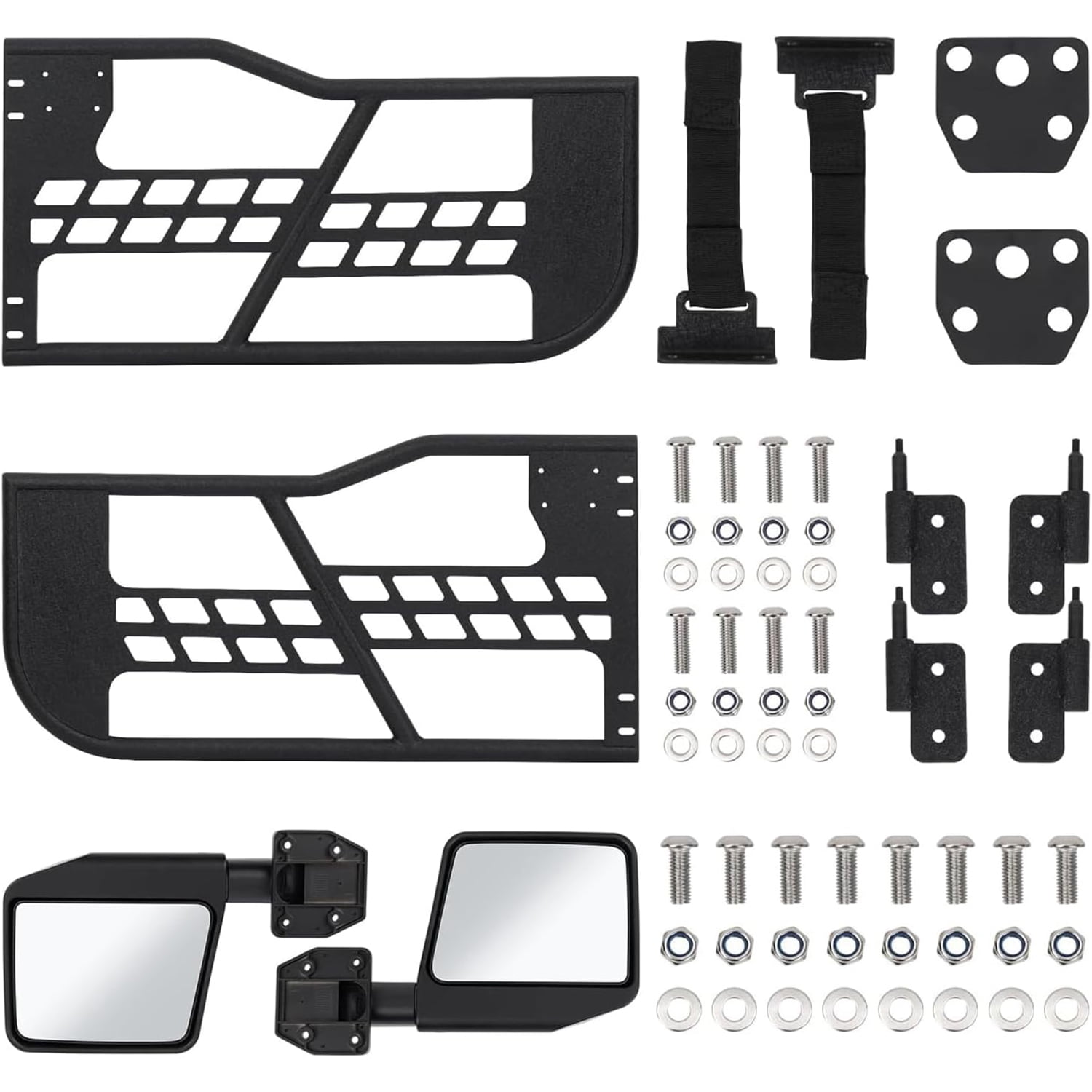 Pinypikaka Off Road TubularTrail Doors with Side View Mirror Compatible ...