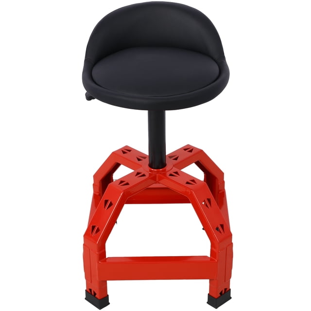 Pinypikaka Rolling Stools With Padding Lumbar Support Adjustable Height ...