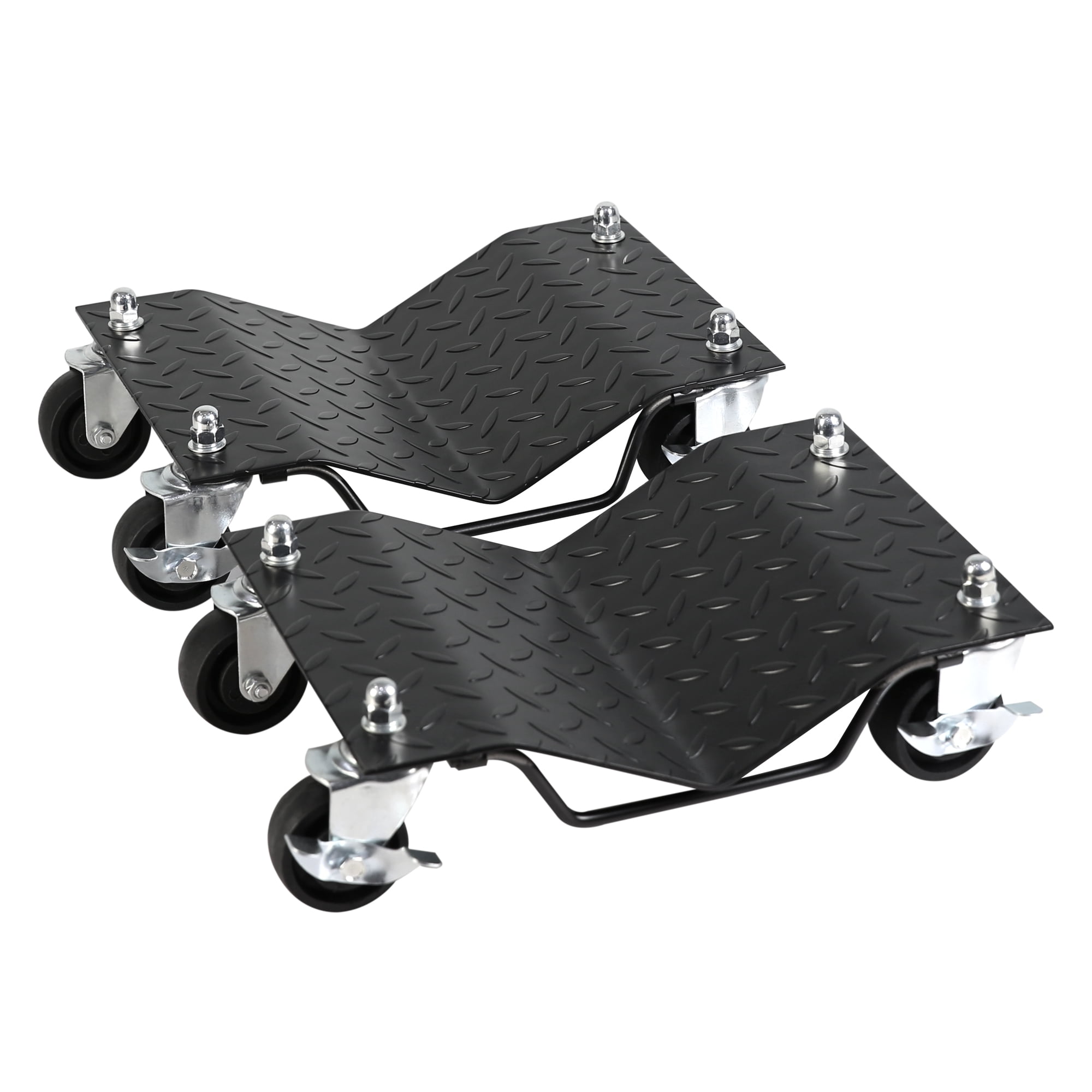 Pinypikaka Set of 2 Car Dolly Wheel Dolly 3000Lbs Heavy Duty Car Dolly ...