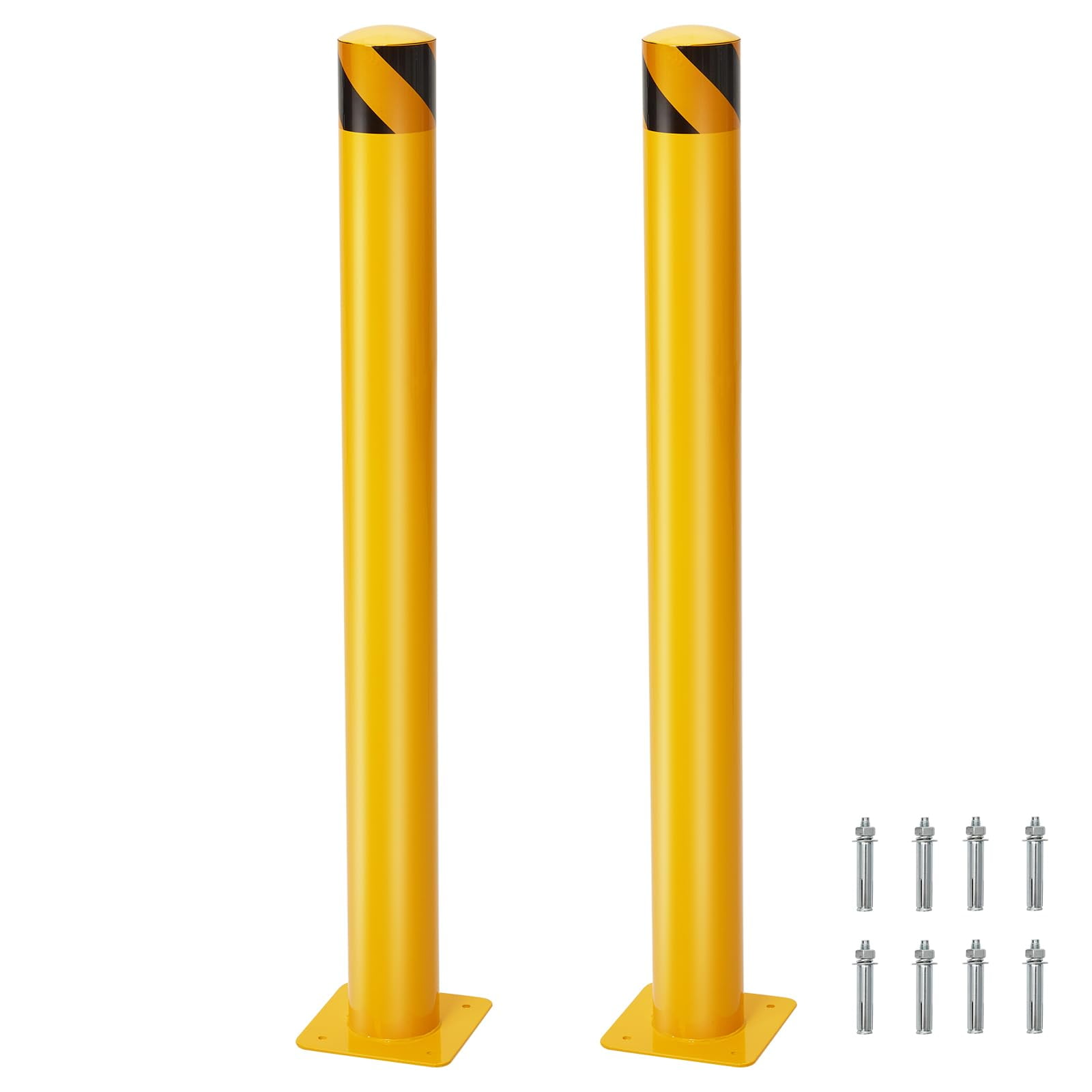 Pinypikaka Set of 2 Safety Bollard, Steel Barrier, 5.5 inch Diameter ...
