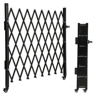 Single Folding Security Gate, 85" H x 85" W Folding Door Gate, Steel ...