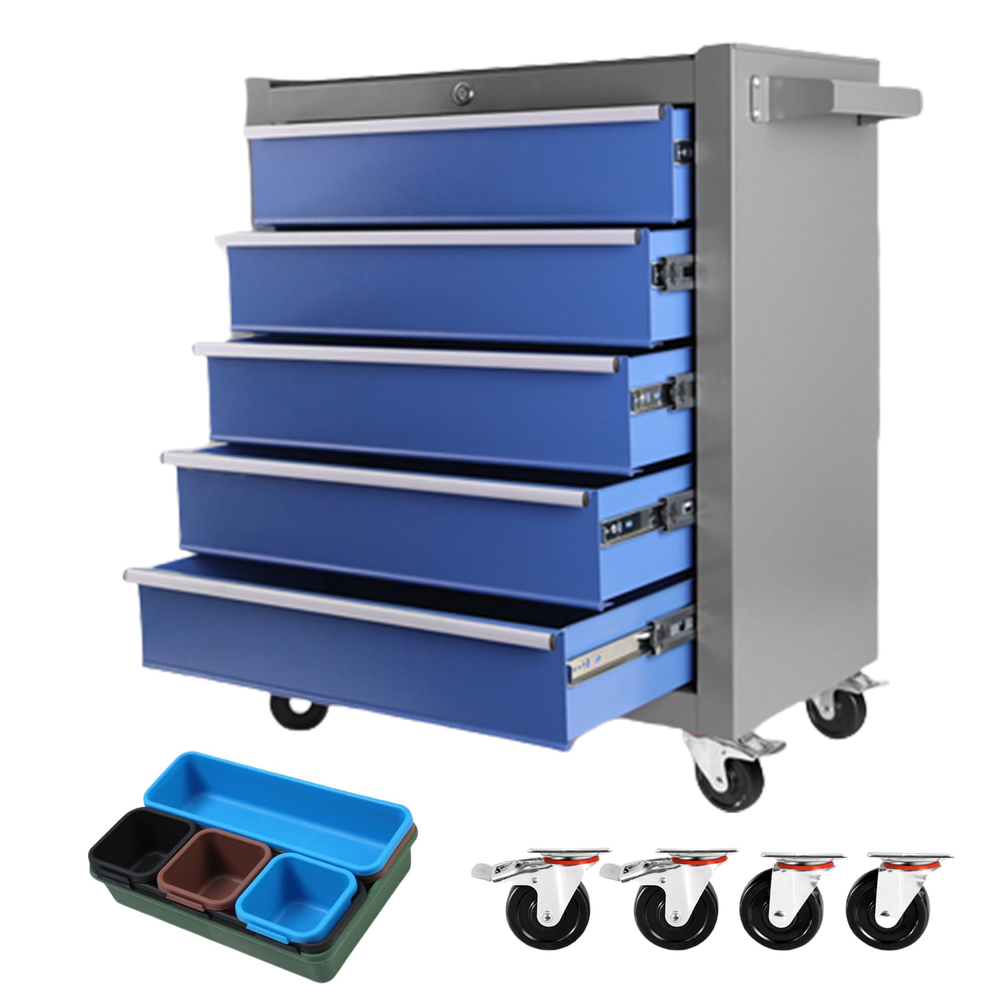 Pinypikaka Tool Chest, Tool Boxes with 5 Drawers, Tool Cart with 7 ...
