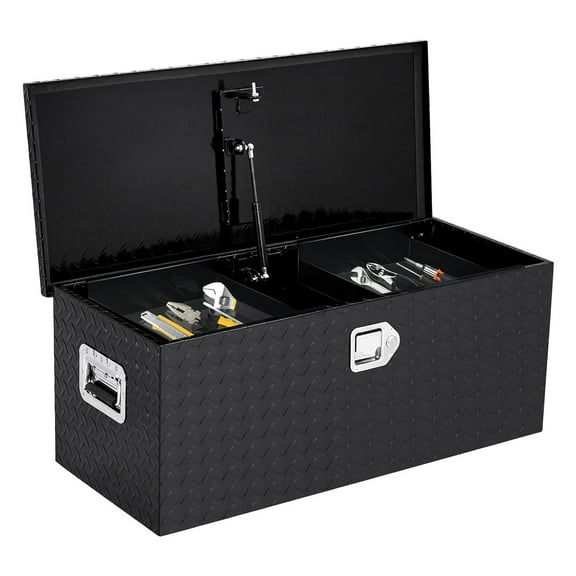 TUFFIOM 36 inch Aluminum Truck Toolbox, Dual Lock & Keys, Storage for ...