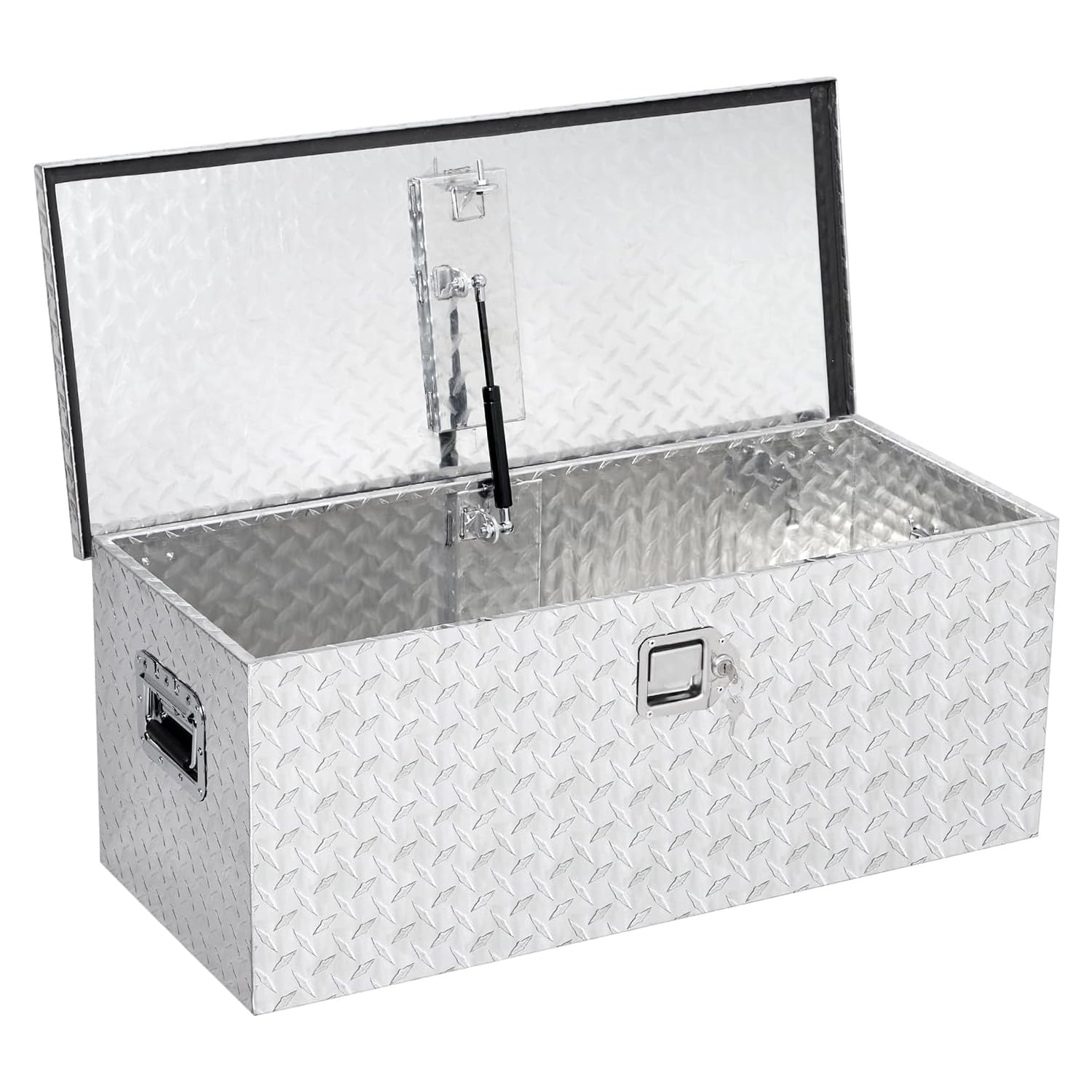 Pinypikaka Truck Bed Tool Box, Heavy Duty Aluminum with Sliding Shelf ...