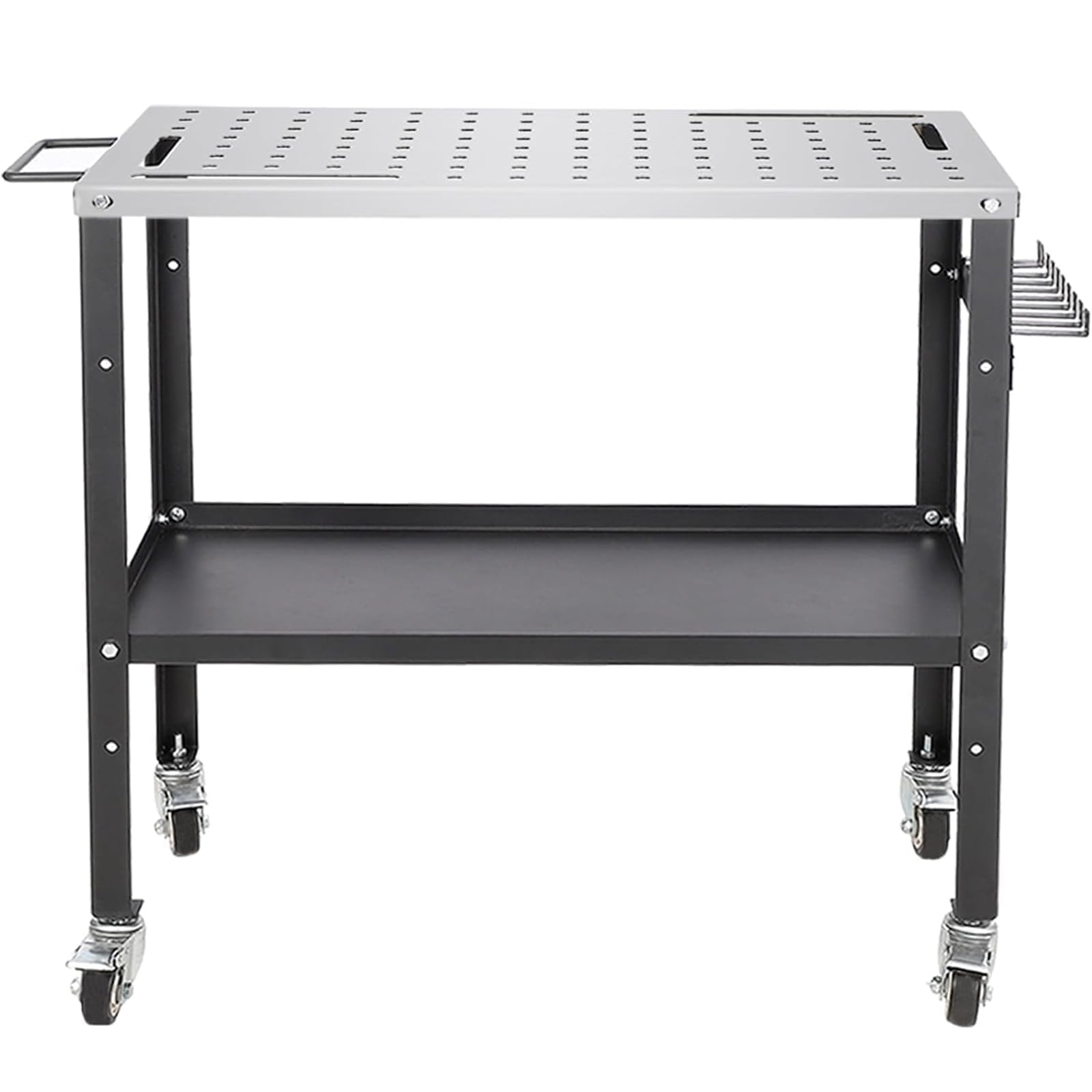 Pinypikaka Welding Table 36"x24" Portable Welding Workbench with Dual ...