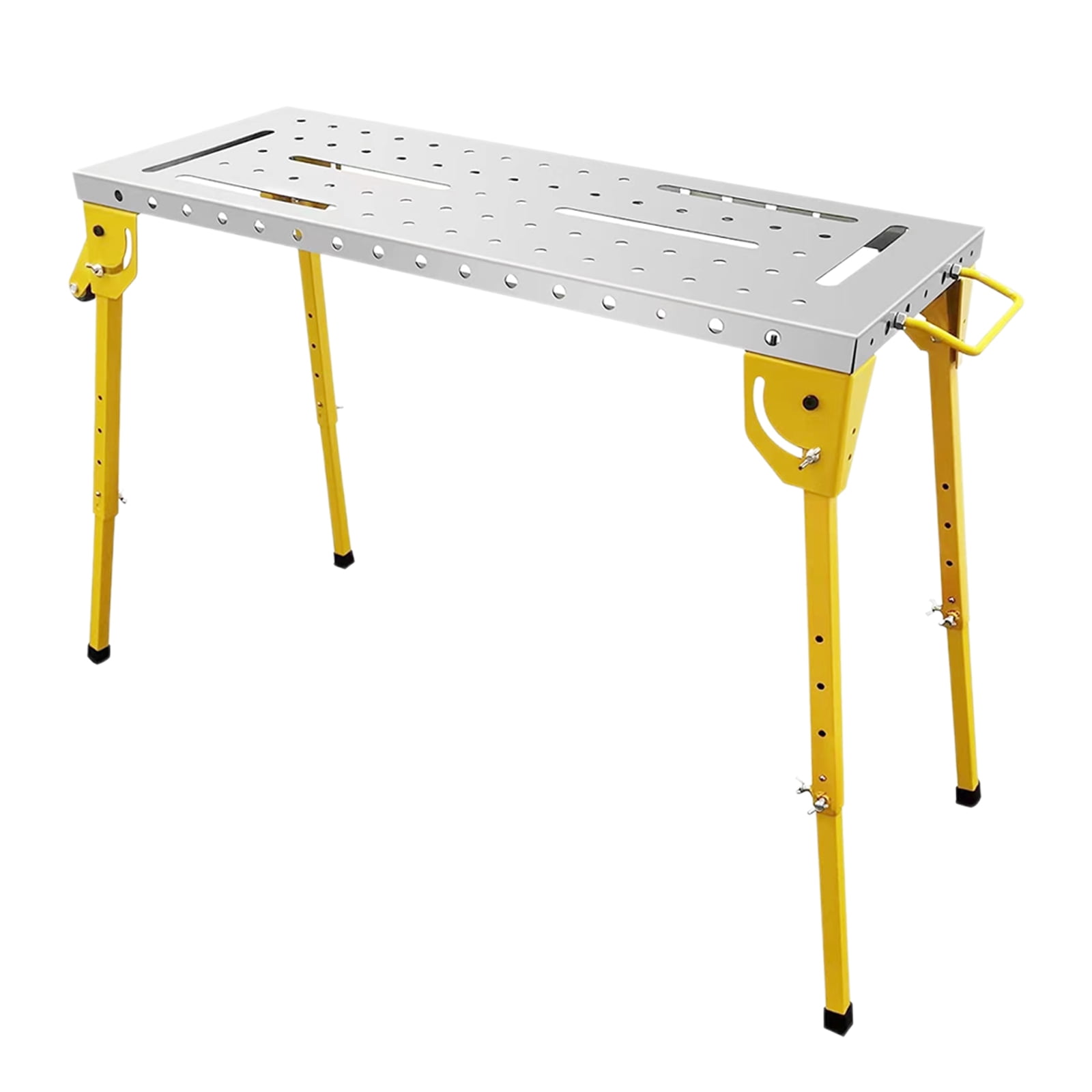 Pinypikaka Welding Table Folding Workbench with Wheels, Adjustable ...