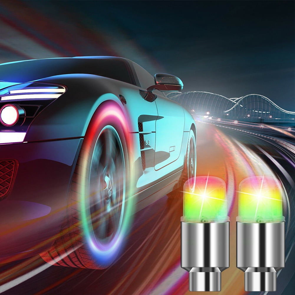 Pinypikaka Wheel Tire Led Light, Colorful Equipment Valve Lamp, Air ...