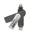 PioData iXflash 1 TB Lightning and USB-C Flash Drive with Apple MFI ...
