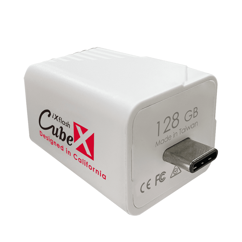 PioData iXflash Cube 128GB Photo Storage Device Apple MFi Certified USB ...
