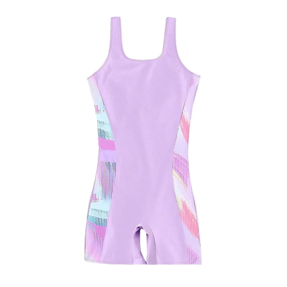 Piomll Girl's Swimsuits One Piece With Spaghetti Strap Ruffled Hem ...