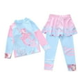 Piomll Swim Suits for Girls 2 Pcs Cute Cartoon Print Sun Bathing Suit ...