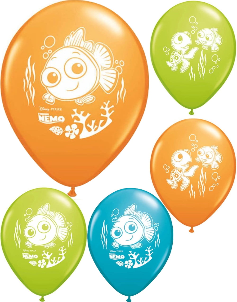 Pioneer - 12 Disney Finding Nemo Latex Balloons - Multicolor (6ct ...
