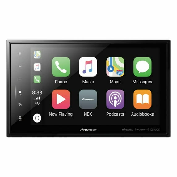 Pioneer 6.8'' Touchscreen Double-DIN Receiver with Bluetooth, CarPlay, Radio, AUX - Walmart.com