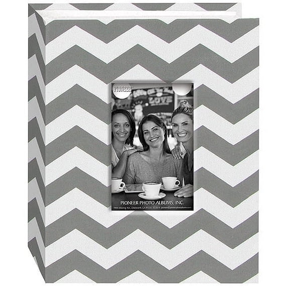Pioneer Photo Album 4"X6", 1-Up, 100 Pocket Chevron Design Mini Album ...