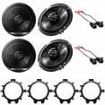 Pioneer 6.5" Stereo Front & Rear Car Speakers, (4 Pack) - Walmart.com