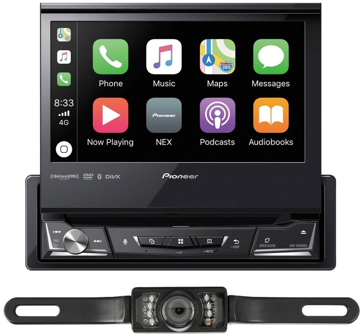 Pioneer AVH-3500NEX DVD Receiver Bluetooth & License Plate Backup ...