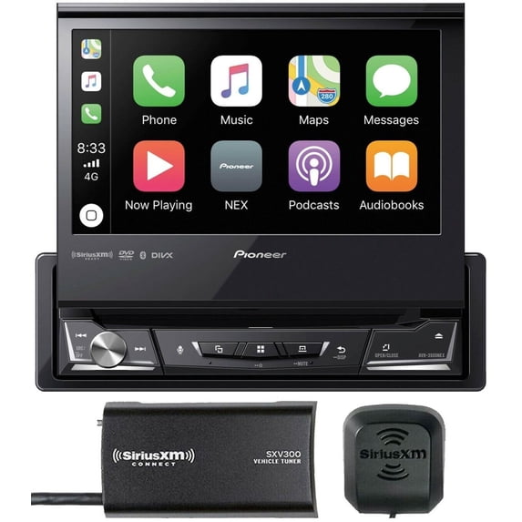 Pioneer AVH-3500NEX DVD Receiver + SiriusXM SXV300 Tuner - Walmart.com