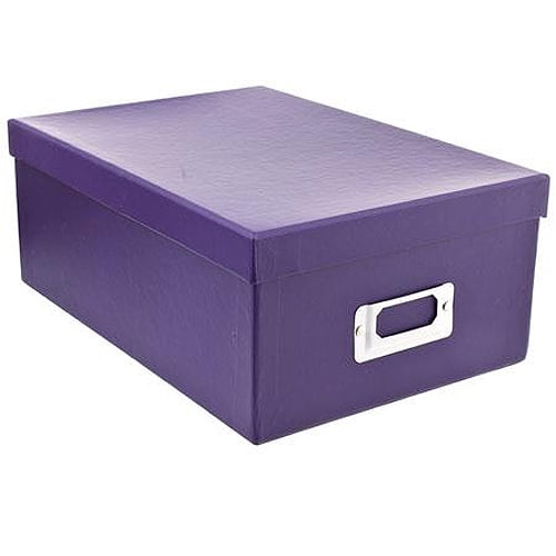 Pioneer Bright Purple Storage Box Container for Photos, Tape Cartridges ...