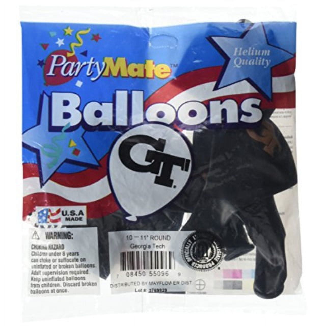 Pioneer Balloon Company 10 Count Georgia Tech Latex Balloon, 11 ...