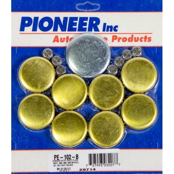 Pioneer Big Block Chevy Brass Freeze Plug Kit P/N PE102B - Walmart.com