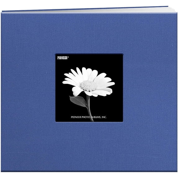 Pioneer Book Cloth Cover Post Bound Album 8"X8"-Sky Blue - Walmart.com