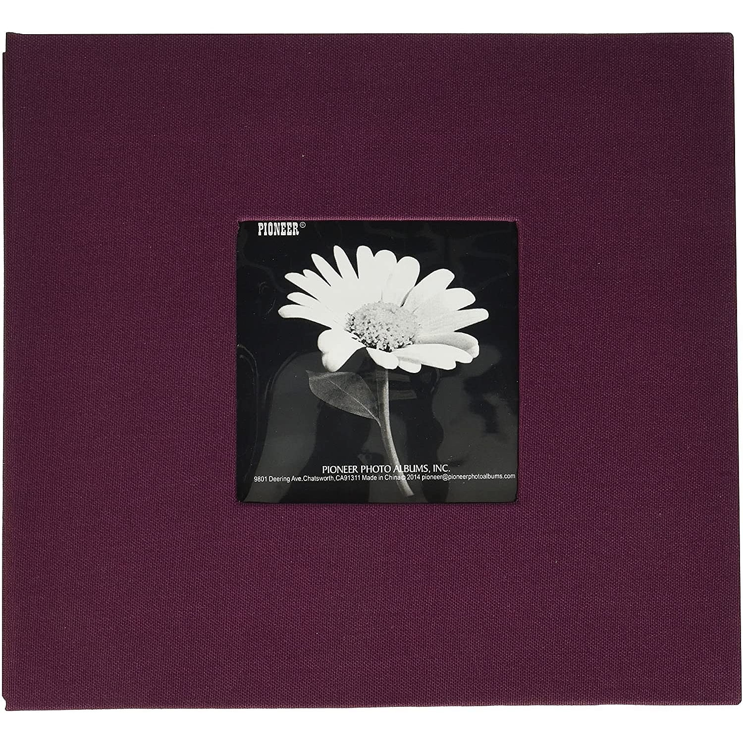Pioneer Book Cloth Cover Post Bound Album 8"X8"-Sweet Plum - Walmart.com